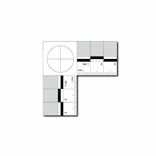 Adhesive Back Forensic Scale 55mm x 55mm (Roll of 100)